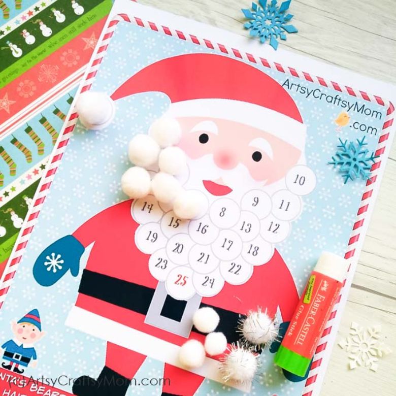 Easy Santa Claus Crafts for Kids - Messy Little Monster