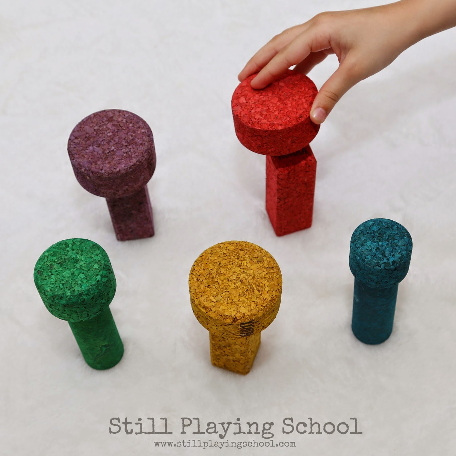 Math with KORXX: Sorting Cork Blocks by Attributes | Still Playing School