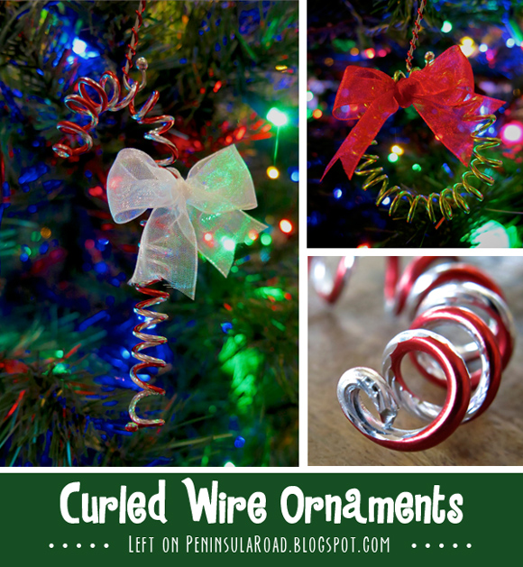 Make It: Easy Curled Wire Ornaments | Left on Peninsula Road
