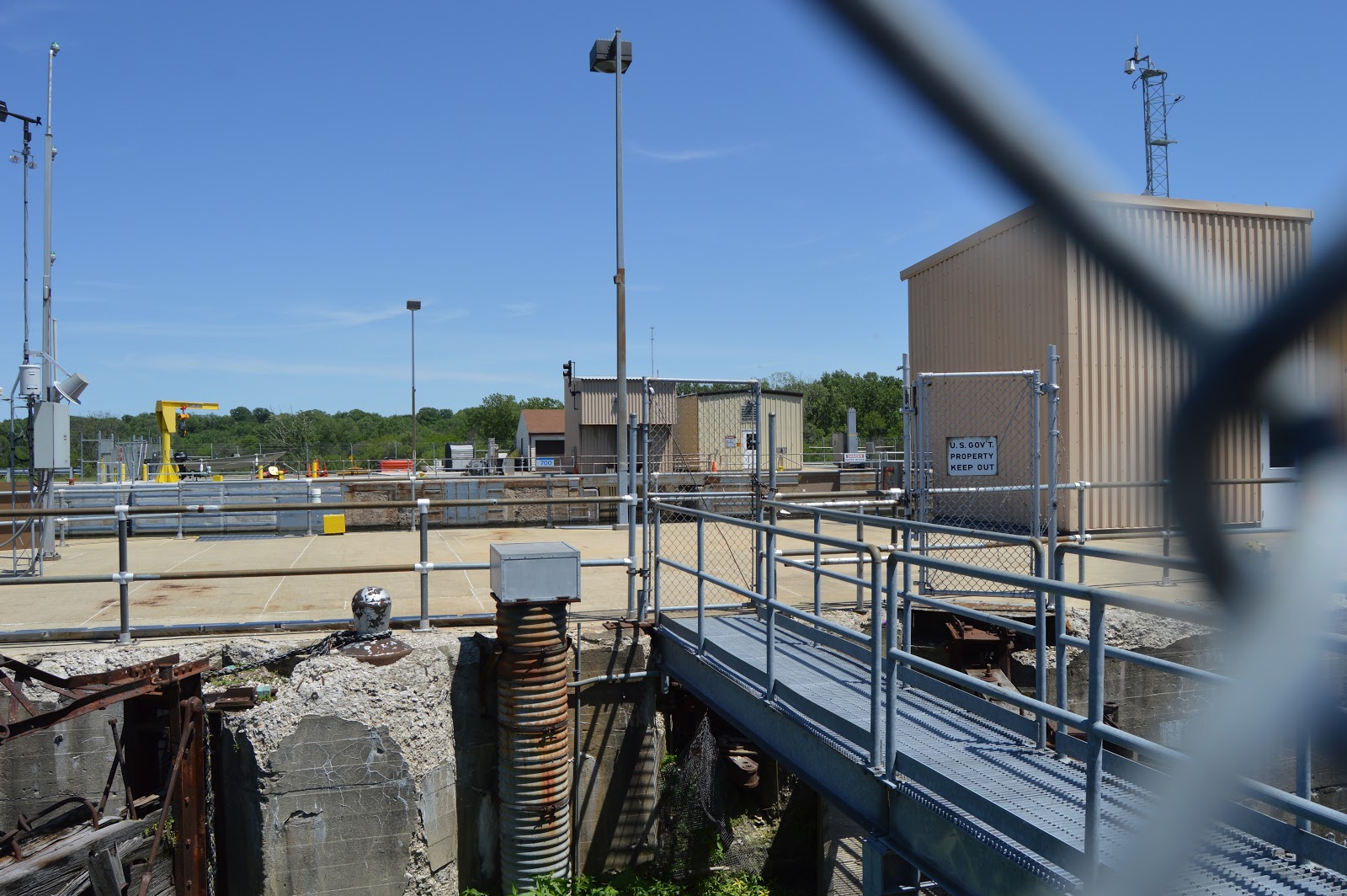 Industrial History: MWRD: Lockport Powerhouse Spillway and First Lock