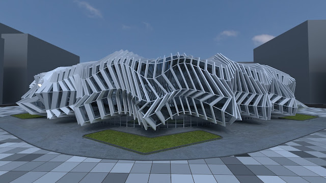 PARAMETRIC STUDY BUILDING + FACADE | Parabolic Design
