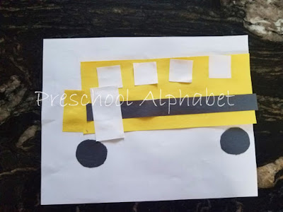 Preschool Alphabet: Back-to-School Preschool Activities - School Bus