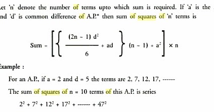 Pat'sBlog: My Method for finding the Sums of Squares of Arithmetic ...