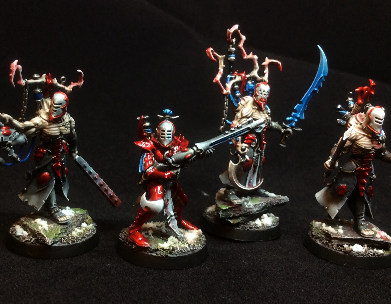 Tabletop Apocalypse: Dark Eldar Warrior Colour Scheme Test
