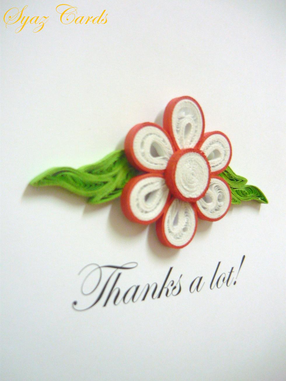 Syaz Cards: A thank you note