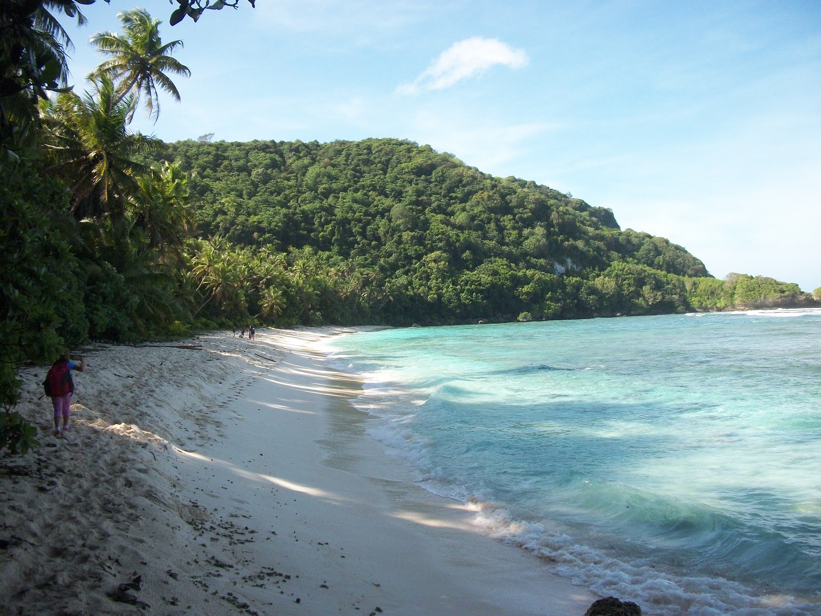 tipping guam over: Haputo beach