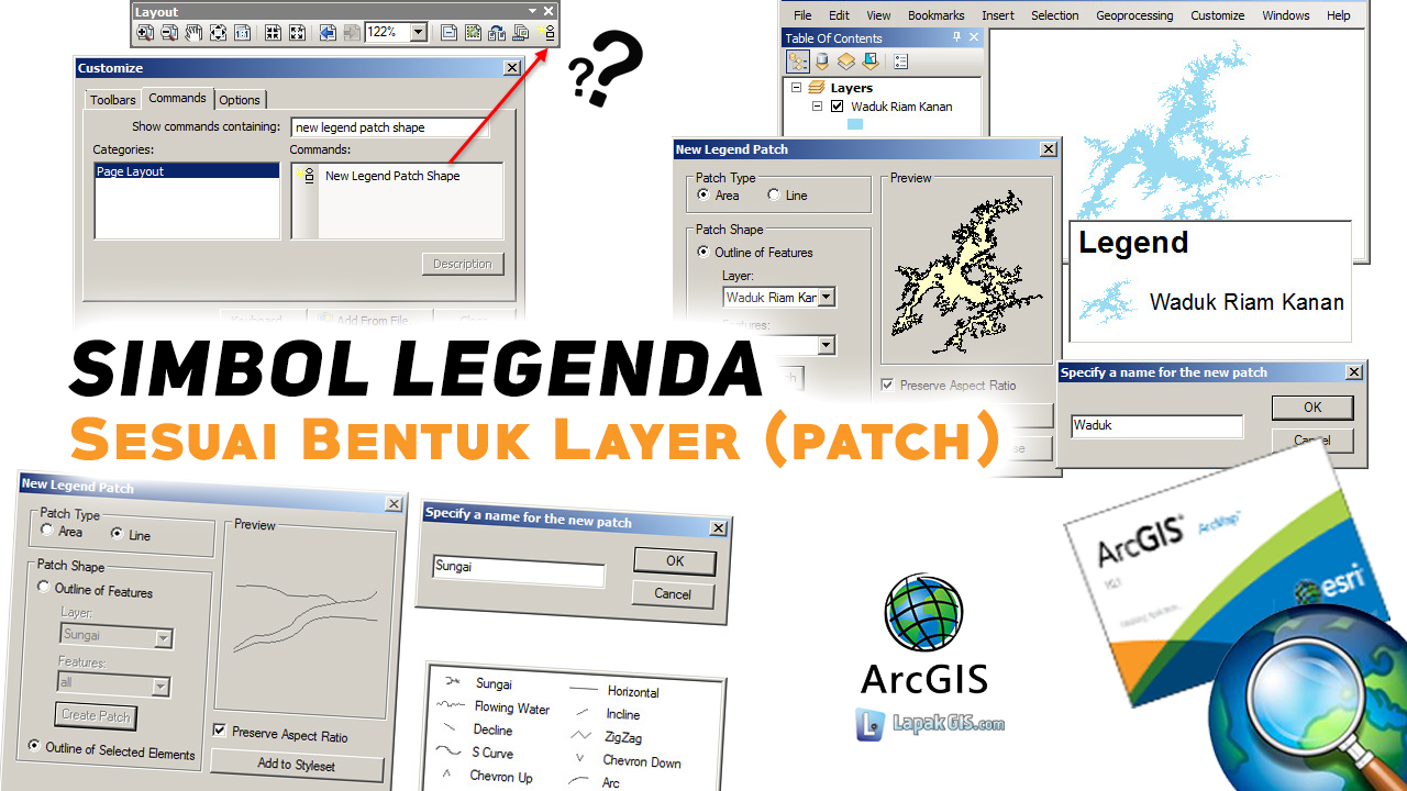 Membuat Simbol Legenda Sesuai Bentuk Layer ArcGIS - Lapak GIS