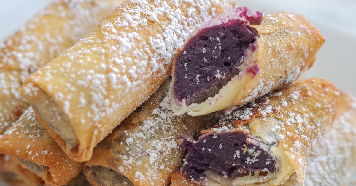 Ube Turon- Purple Yam Spring Rolls