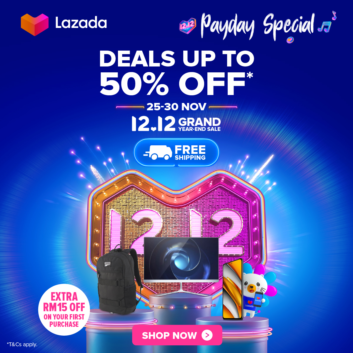 Lazada (MY): 12.12 Lazada Payday Special