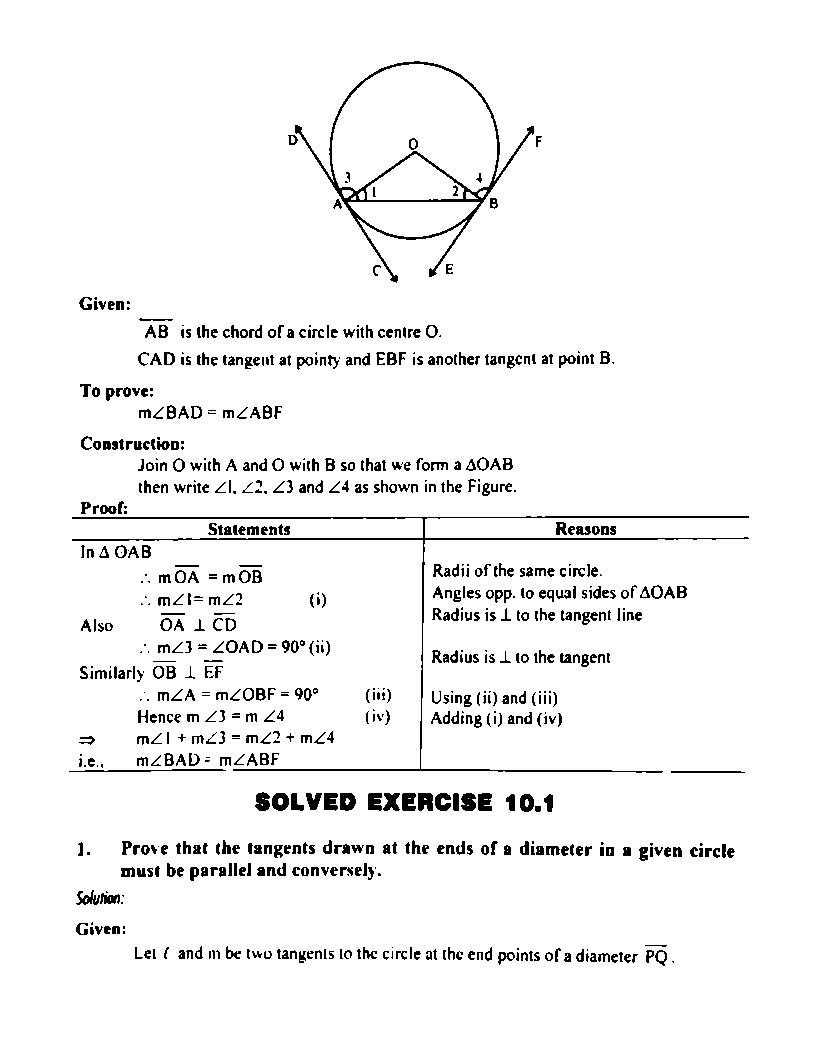 KNOWLEDGE FOR ALL 10TH CLASS MATH KEY BOOK SOLVED EXCERCISE 10 1 TO 10 3 knowledge-for-all-10th-class-math-key-book-solved-excercise-10-1-to-10-3