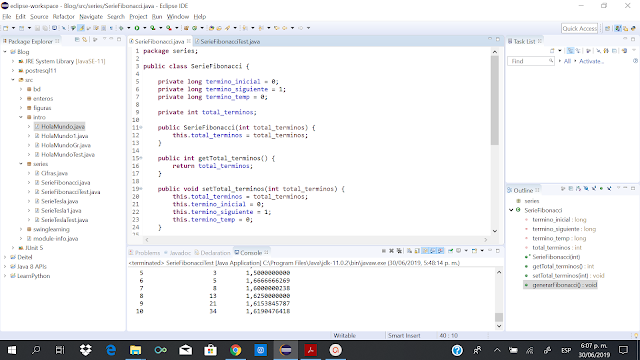 Calculando la Serie de Fibonacci con Java - Solución Iterativa