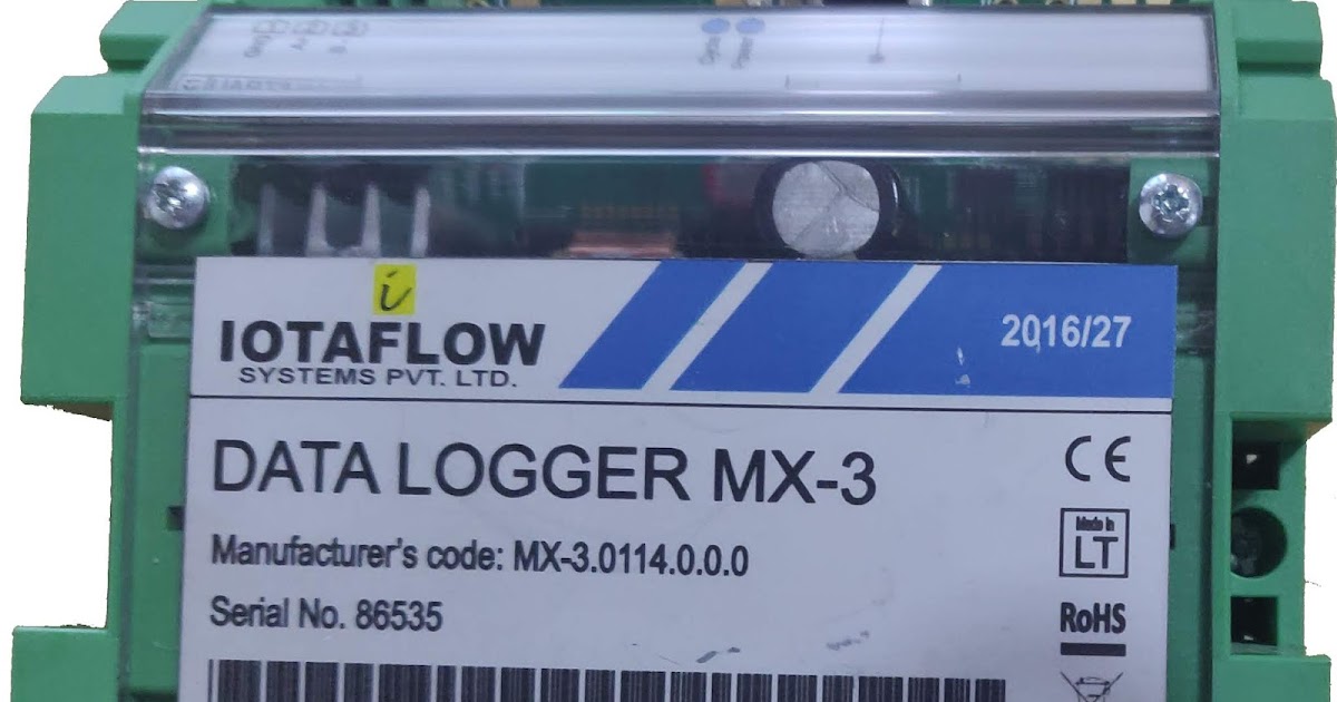 Data Logger For Flow Meter