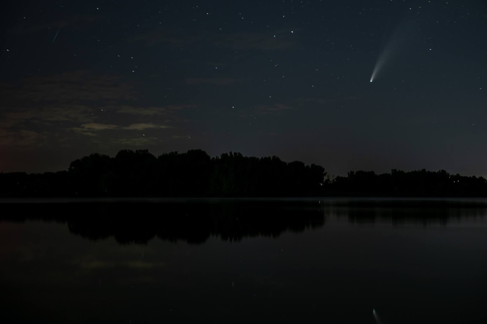 Reflections: Ada Hayden Heritage Park: July 16, 2020: Comet NEOWISE ...