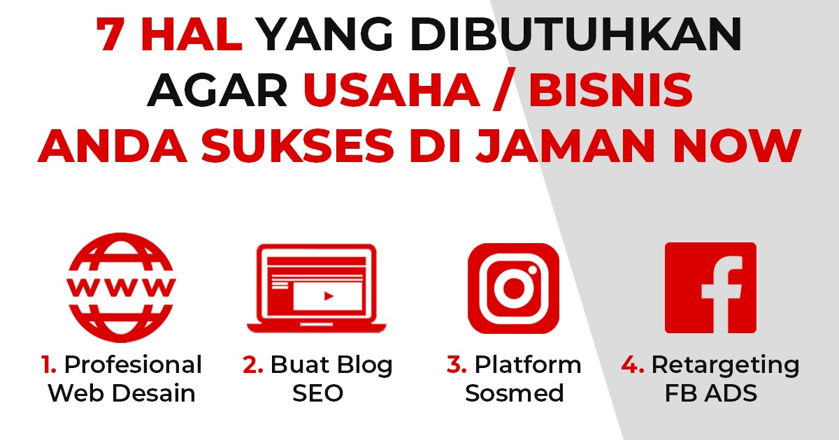 7 HAL YANG DIBUTUHKAN AGAR USAHA/BISNIS ANDA SUKSES DI JAMAN NOW - Wedang Digital | Jasa Buat ...