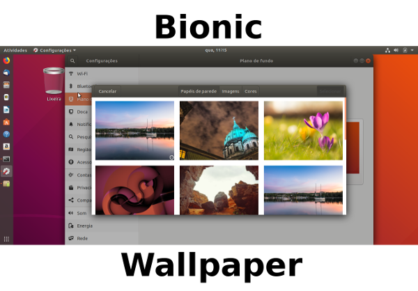 Os wallpaper do Ubuntu 18.04