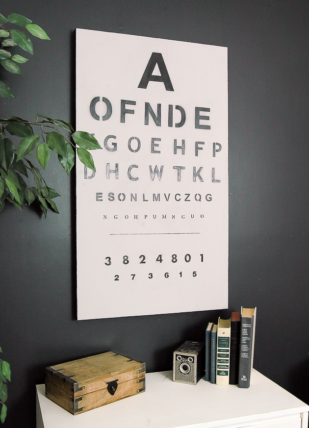Trash to Treasure: Old Artwork Turned Eye Chart | Little House of Four ...