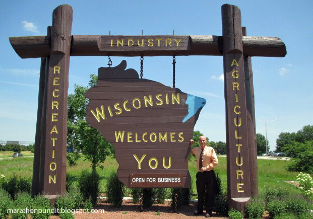 Marathon Pundit: Welcome to Wisconsin signs: Then and now