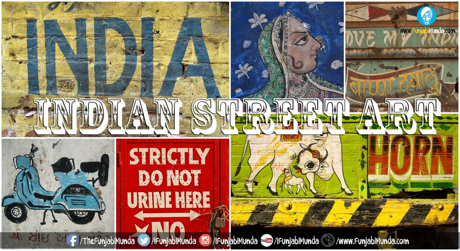 Vibrant And Colorful Indian Street Artwork - fuNJABi MuNDA