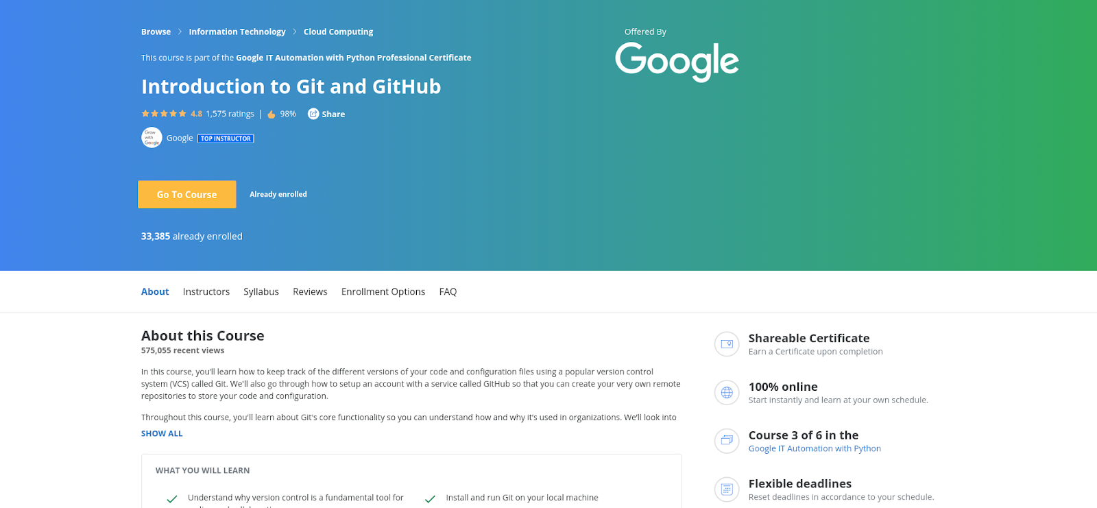 Reference - Chém gió về Google IT Automation with Python Professional ...
