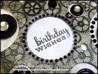 Lovely Linda's Craft Central!!: SB Birthday Wishes and Cogs