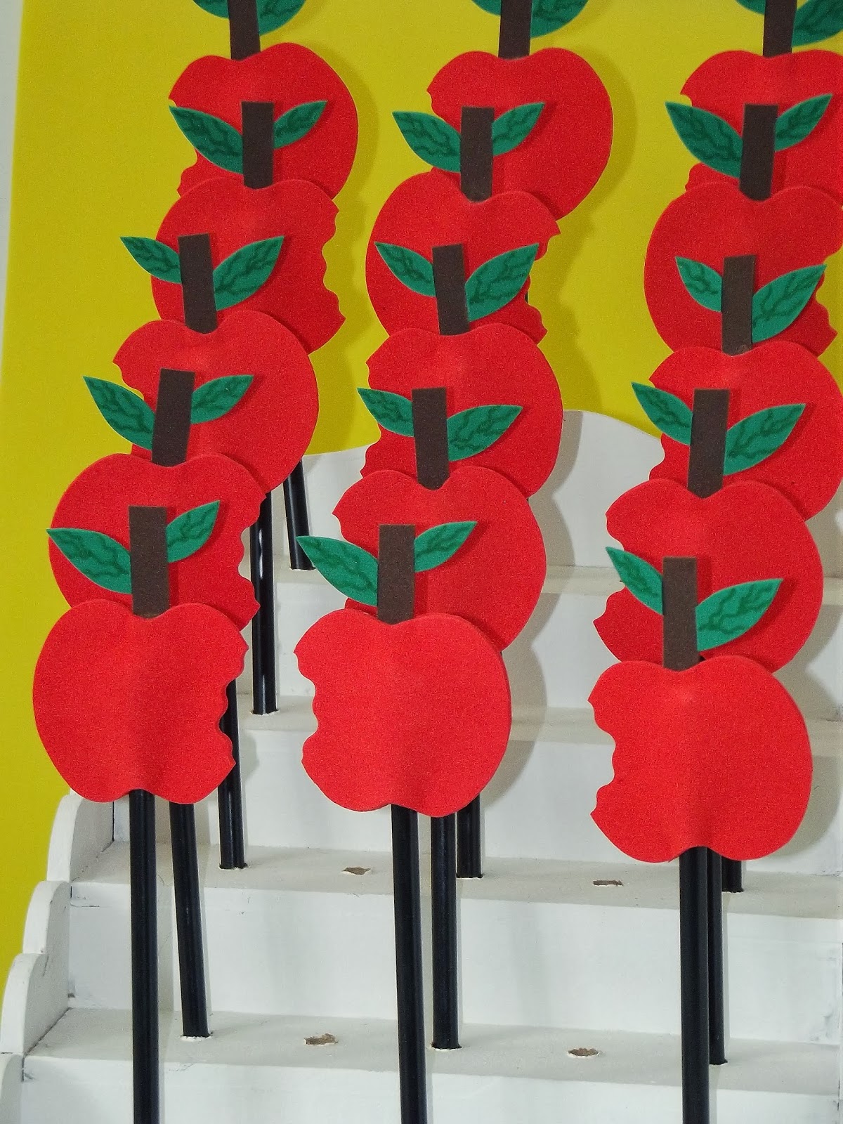 DRS Festas Infantis: Ponteira maçã em eva