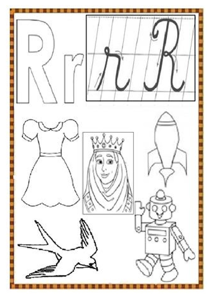 EDUCATIA CONTEAZA : PLANSE CU LITERE - DE COLORAT