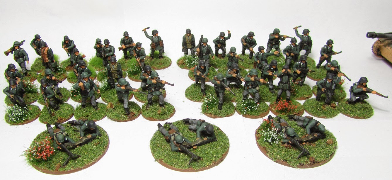 On Wargames and Such: 20mm WW2 German platoon complete