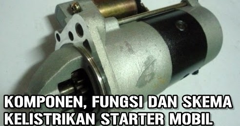Komponen Fungsi dan Rangkaian Motor Starter Mobil Tipe Konvensional ...