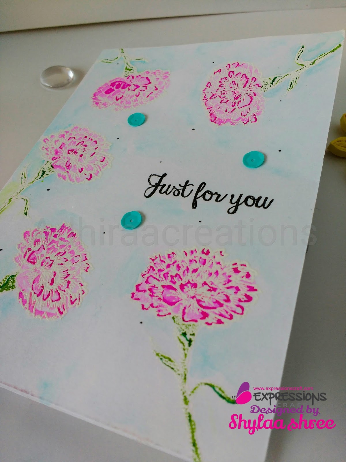 Expressions Craft: carnation stamp