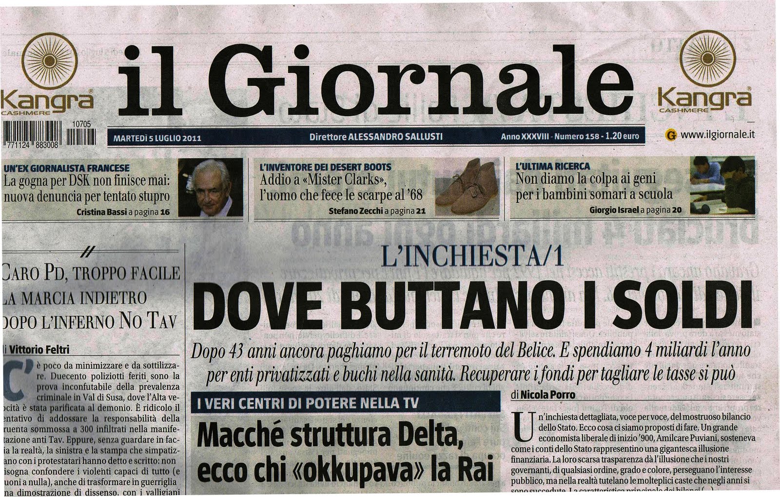 ACCURSIO SOLDANO: IL GIORNALE DI SALLUSTI PUBBLICA UNA INCHIESTA SUL BELICE