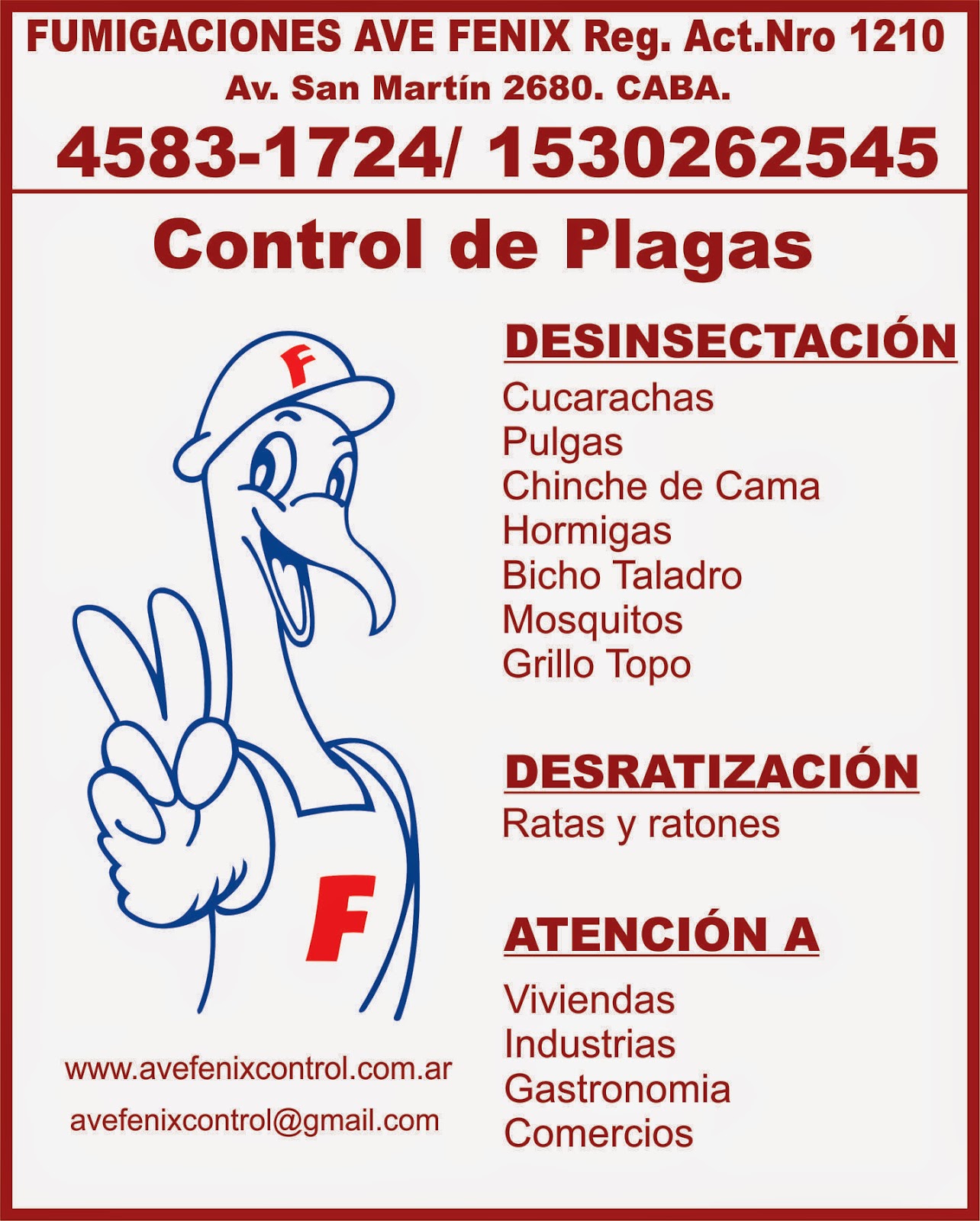 Fumigaciones Ave Fenix: Fumigación por profesionales