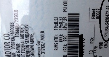 FORD VIN LABELS, VECI, EMISSIONS, DOOR JAMB, STICKERS, OEM REPLICA ...