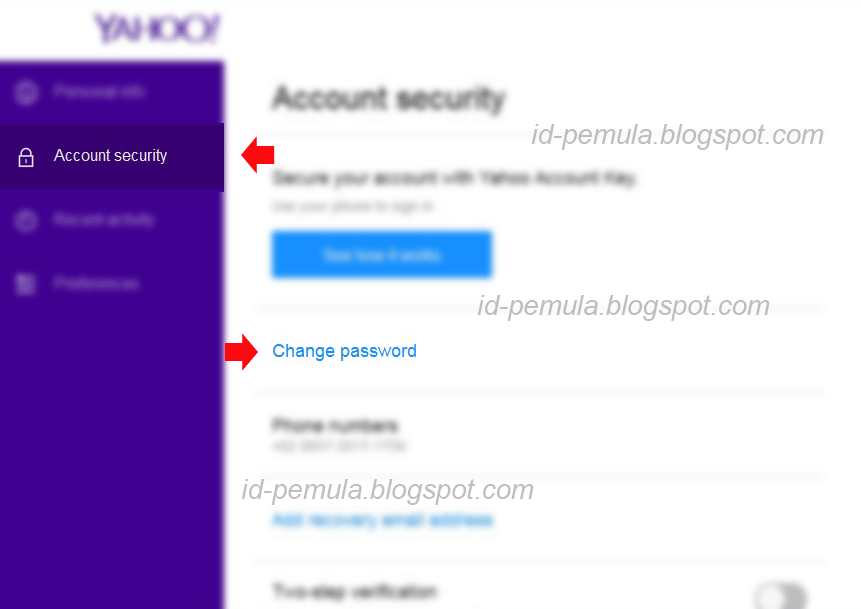 Cara Mengganti Password Yahoo! Mail