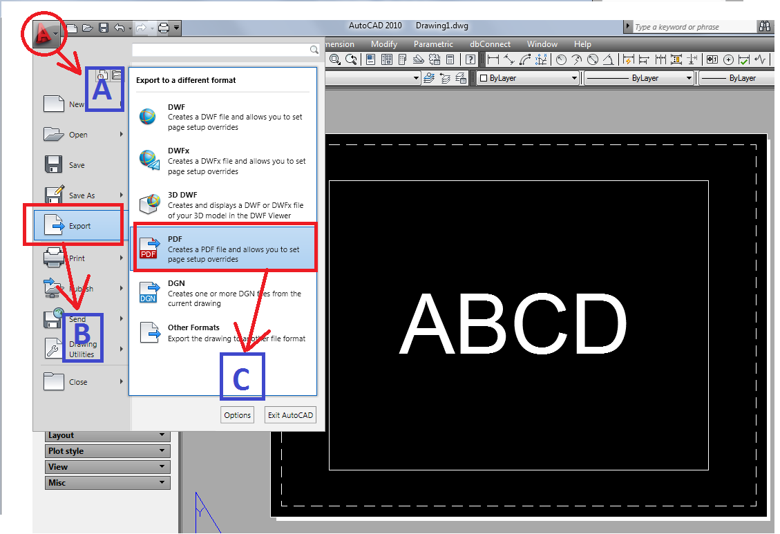 Export file AutoCAD to PDF file type | Tutorial for public