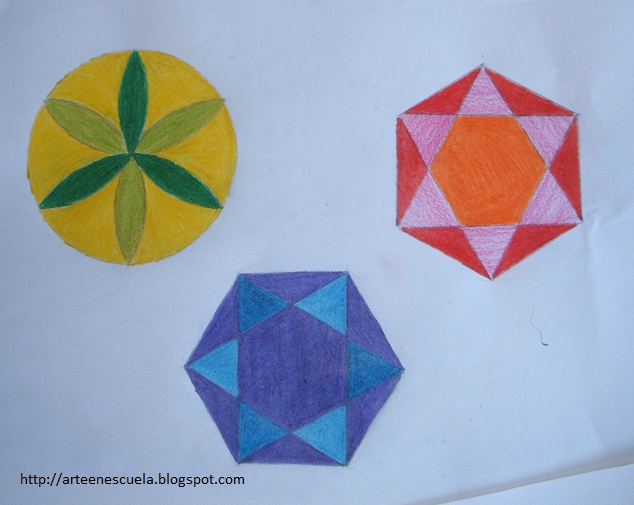 ARTE EN LA ESCUELA: CREAMOS CON EL COMPÁS