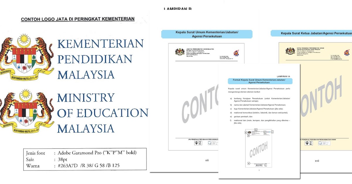 Susunan Logo Dalam Sijil, Kain Rentang, Bunting, Surat Rasmi Ikut ...