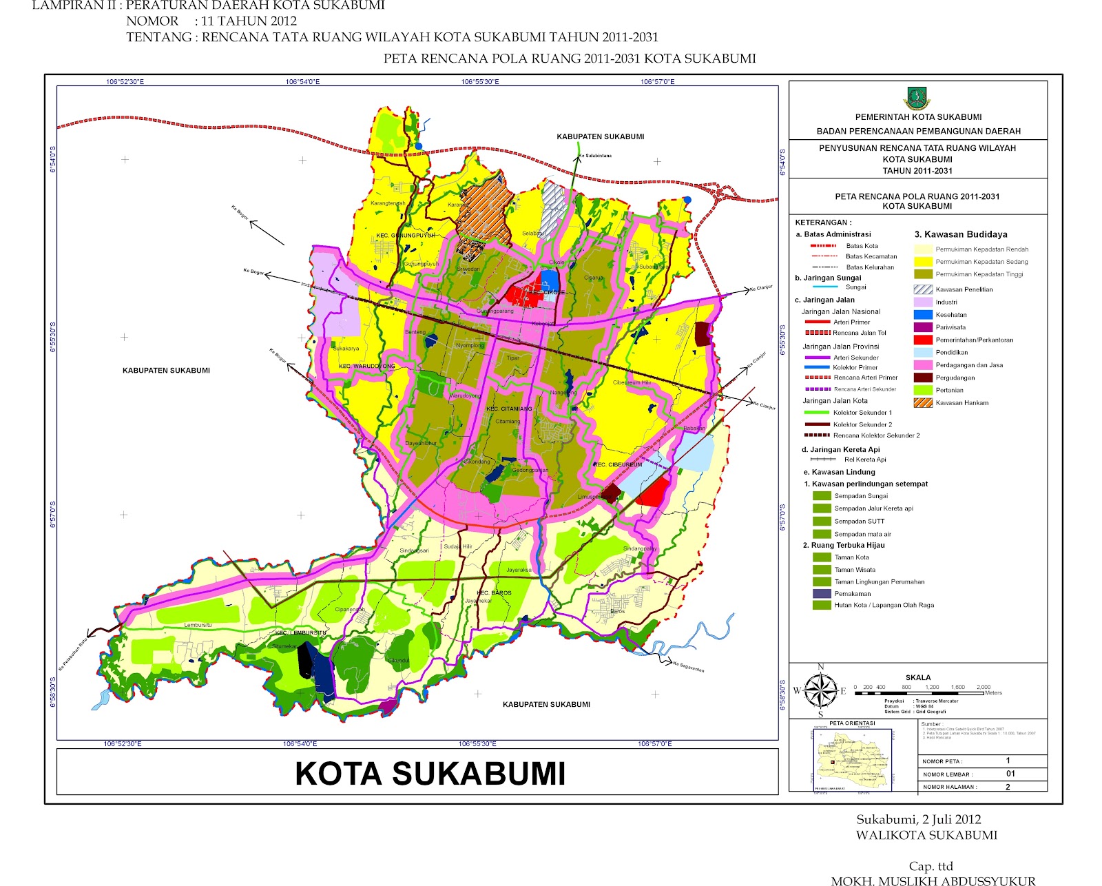 Tata Ruang Kota Sukabumi 2011-2031 - INFO KELILING SMI