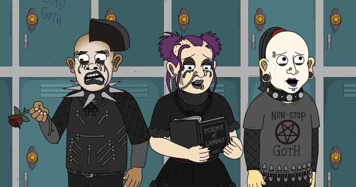 Goth Girls in Cartoons