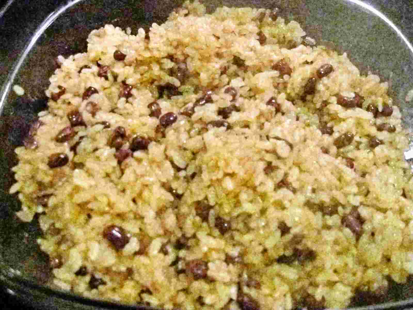 Recipes for Tom: Sekihan / steamed sweet rice with azuki beans ...