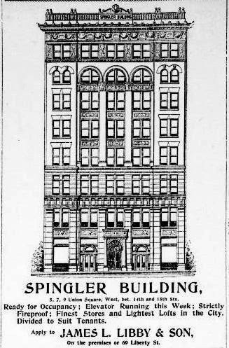 Daytonian in Manhattan: The 1897 Spingler Building -- Nos 5-9 Union ...
