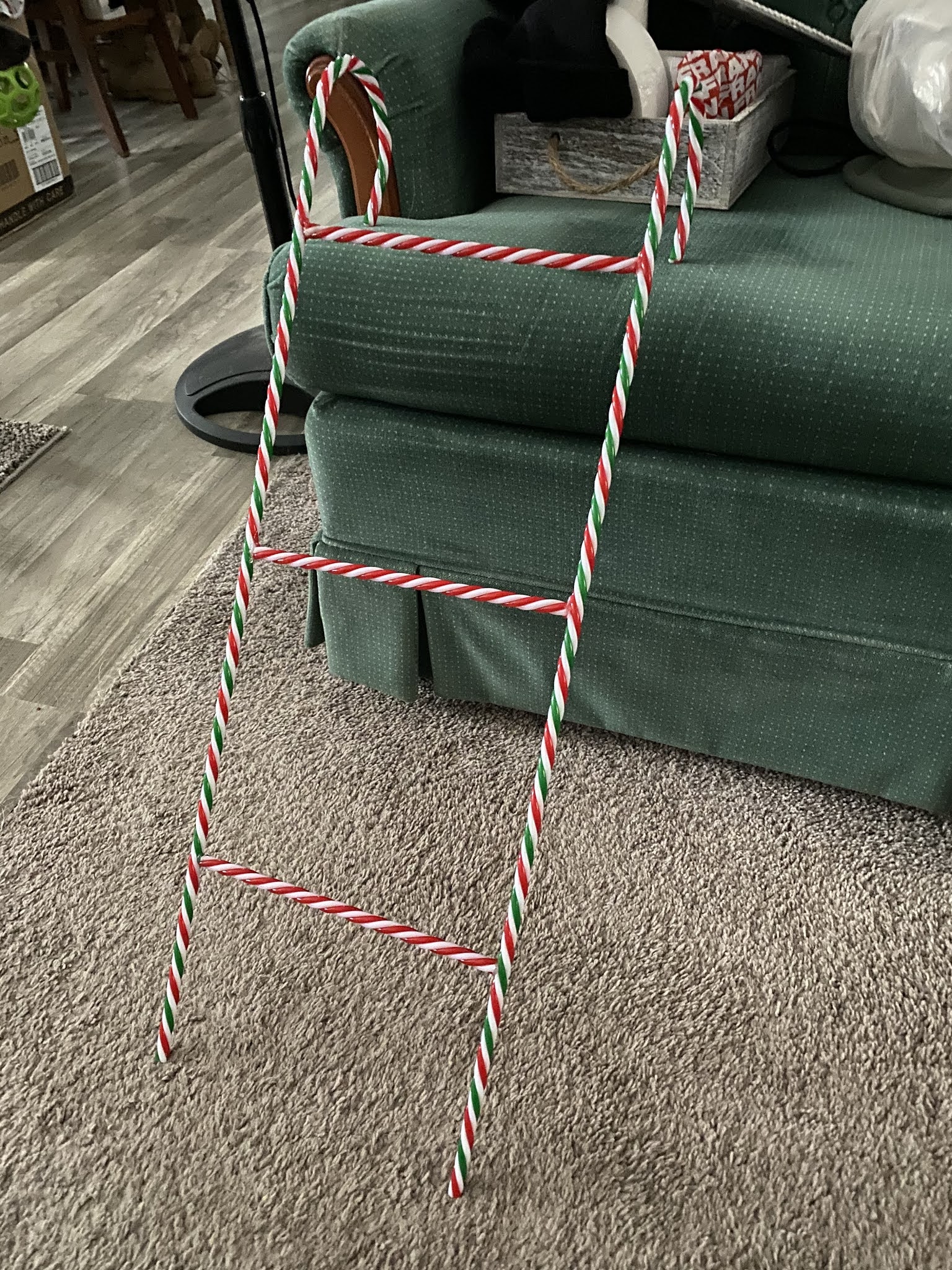 LilacsNDreams: Christmas Cane Elf Ladder Pointsettia Tree Handmade