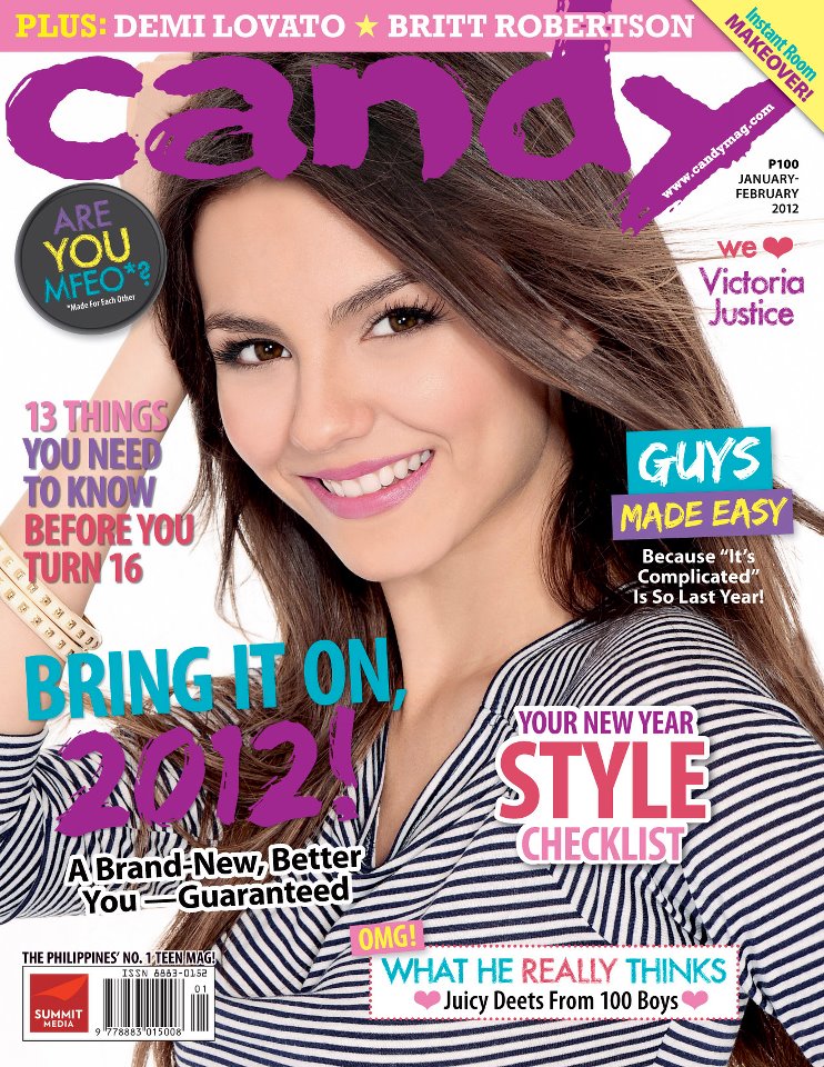 ★STARTRIGA: Victoria Justice- Candy Magazine January- February 2012 ...