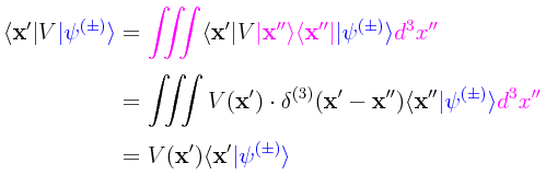 La Mecánica Cuántica: La ecuación Lippmann-Schwinger
