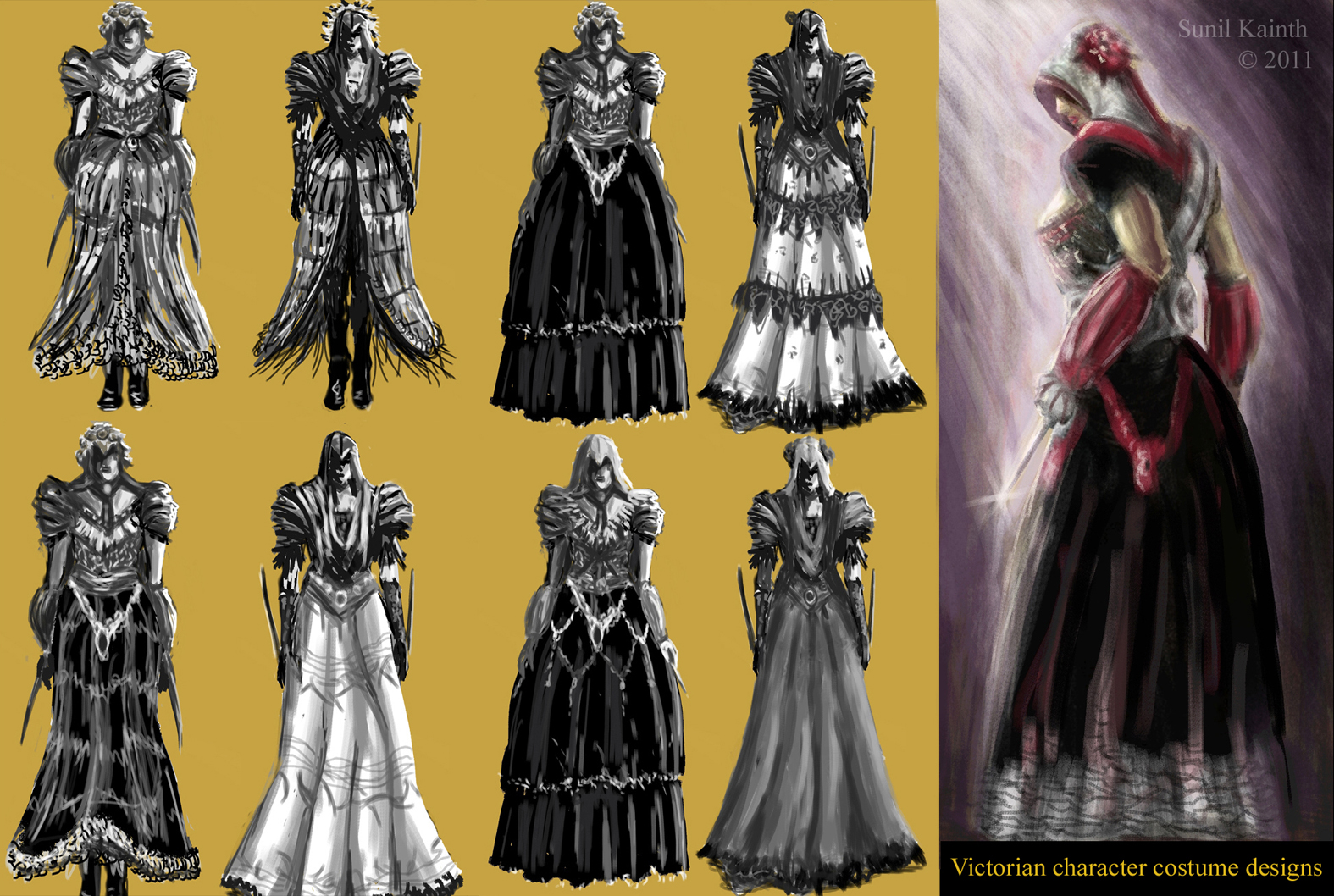 Sunil Kainth - Sketchblog: Victorian character designs