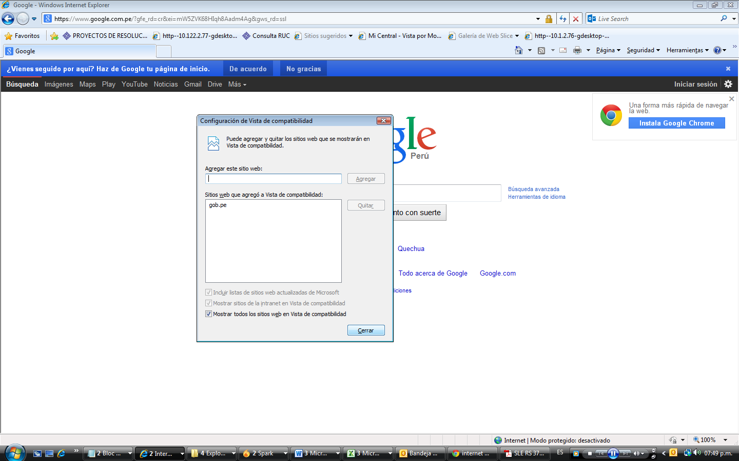Configurar Vista de Compatibilidad – SUNAT ~ Informática de Tributos ...
