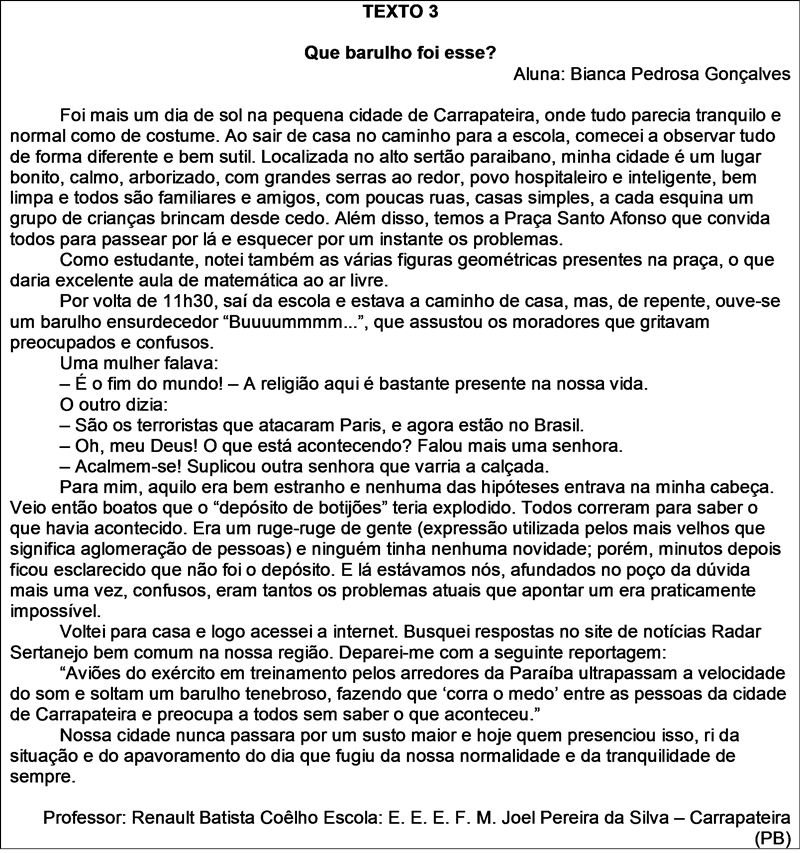 Cronicas Feitas Por Alunos Do 9 Ano - EDUCA