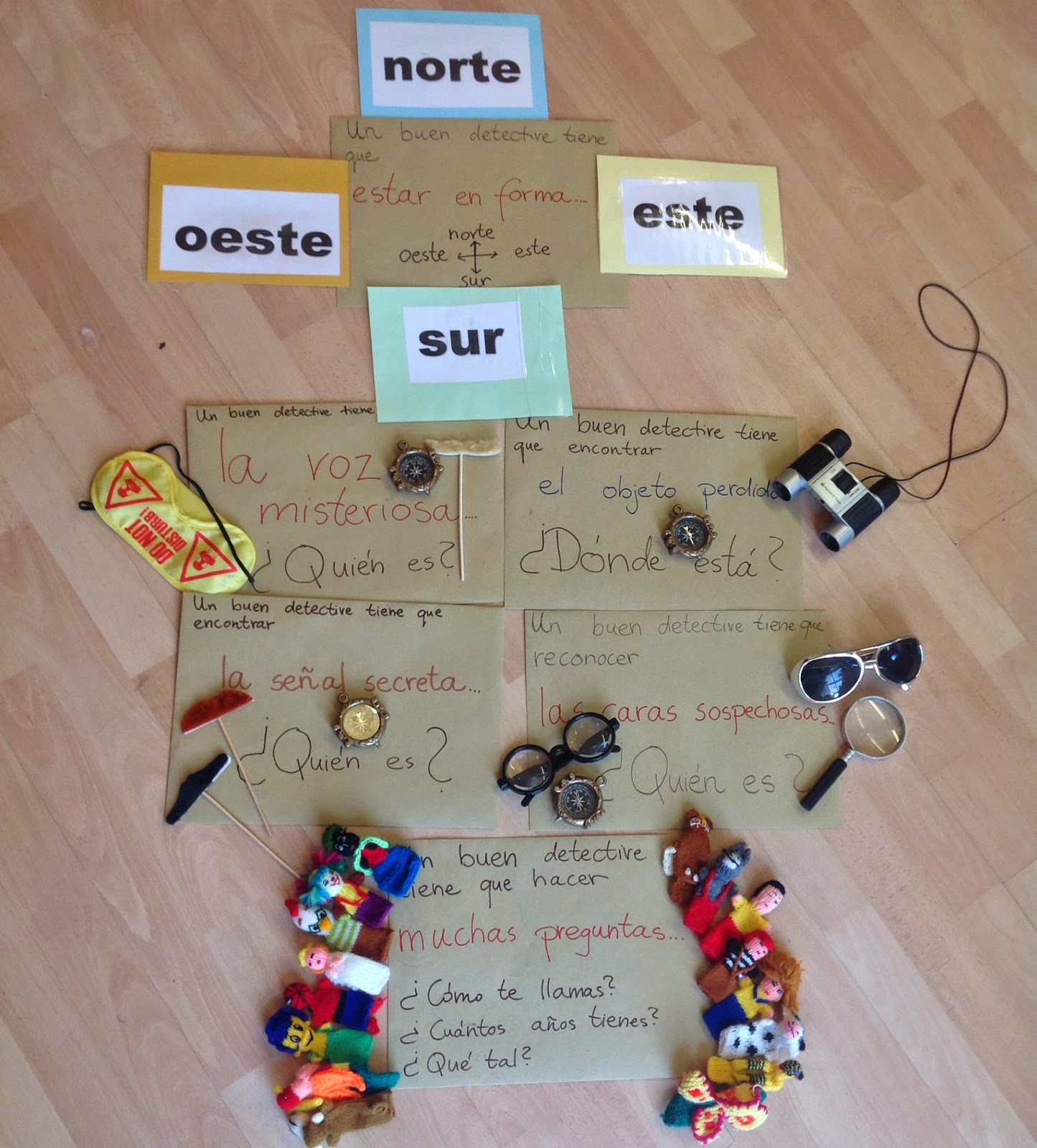 This is how we learn Spanish...: Detective games