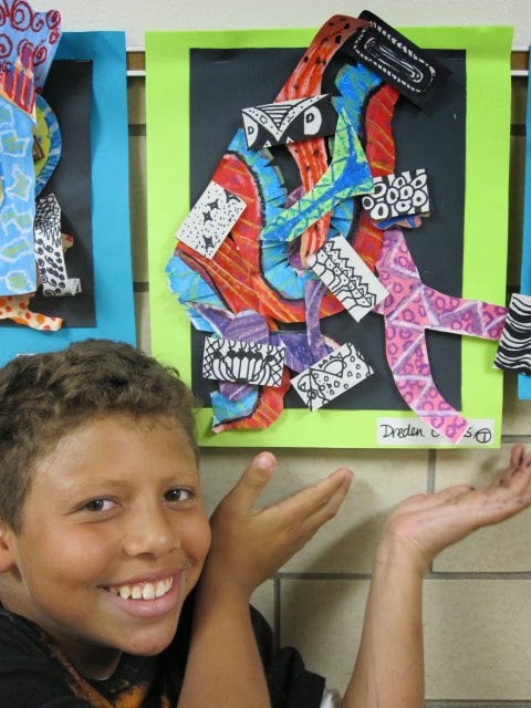 Lake and Hartville Elementary Art: 5th Grade ABSTRACT STELLA SCULPTURES