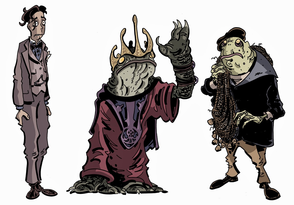 Chris Schweizer's The Crogan Adventures: Shadow Over Innsmouth characters