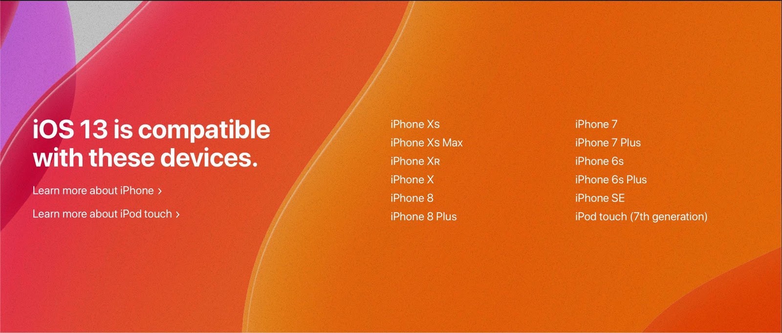 ملخص مؤتمر ابل 2019 والاجهزة الداعمة لـ نظام 1OS 13